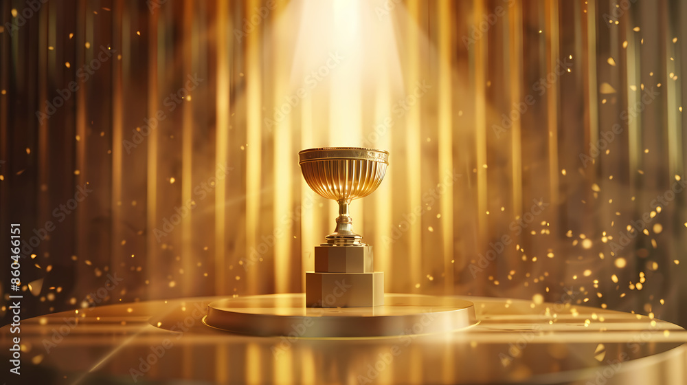 ภาพประกอบสต็อก Winner award podium prize silver gold trophy win ...