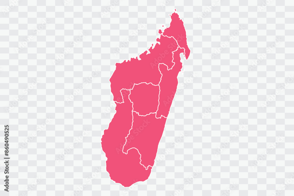 Madagascar Map punch Color Background quality files png Art ...
