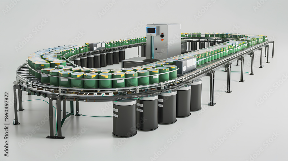 conveyor line for the production of lithium ion batteries. ecological ...