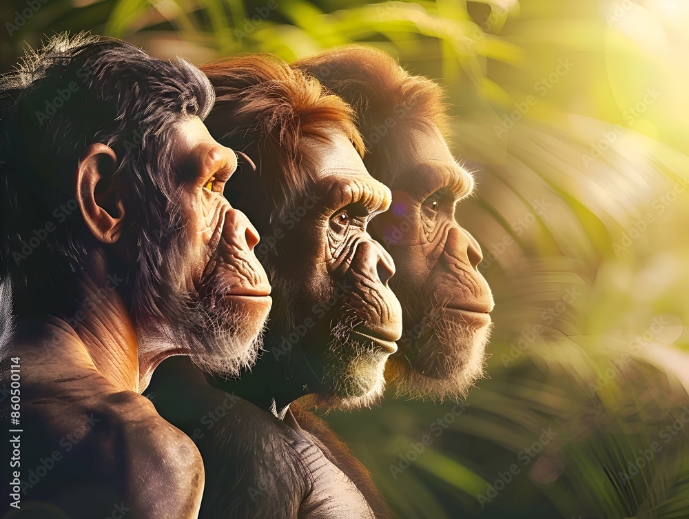 Evolution of Man A Journey Through Time. Stock Illustration | Adobe Stock