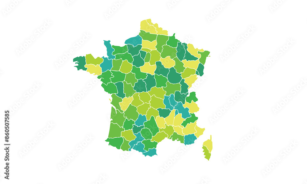 France map isolated modern colorful style. for website layouts ...