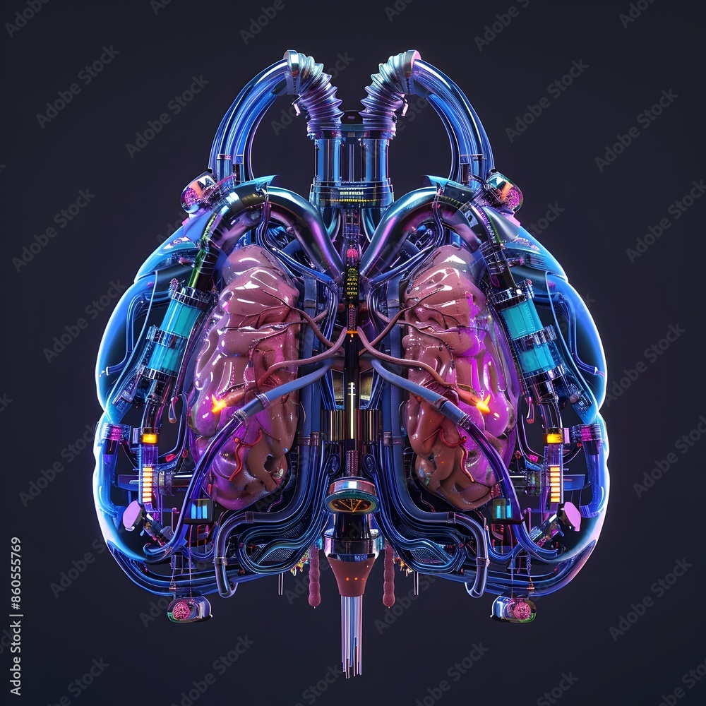 Intricate 3D rendered diagram showcasing the cross-section of the ...