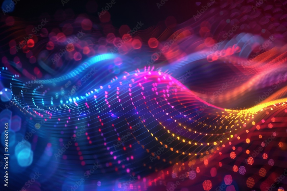Dynamic futuristic technology abstract background design for digital ...