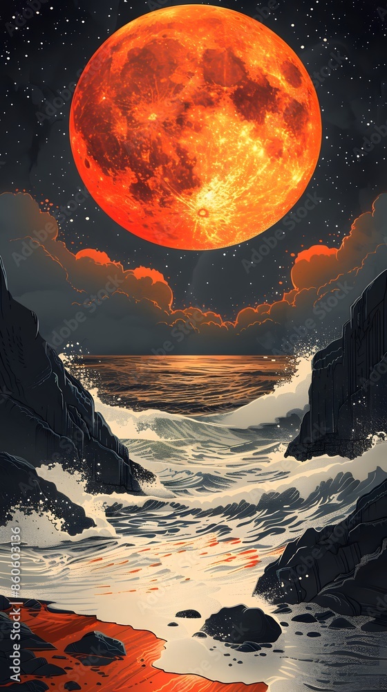 Vital Wave, Illustrate waves crashing on a beach, symbolizing the ... Vital Wave, Illustrate waves crashing on a beach, symbolizing the ...