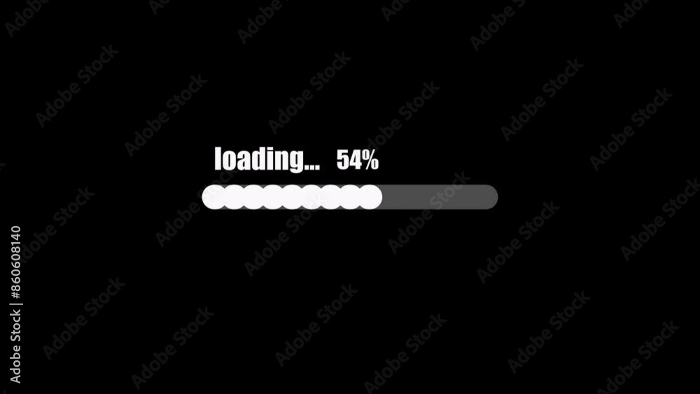 Loading Spinner Animation On black Background . Loop Animation Of ...