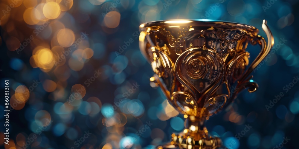 Corporate Excellence Trophy A golden trophy for corporate excellence ...