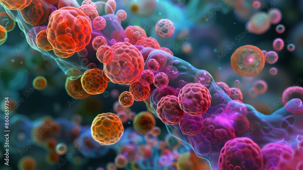 Streptococcus pyogenes bacteria causing strep throat infection Stock ...