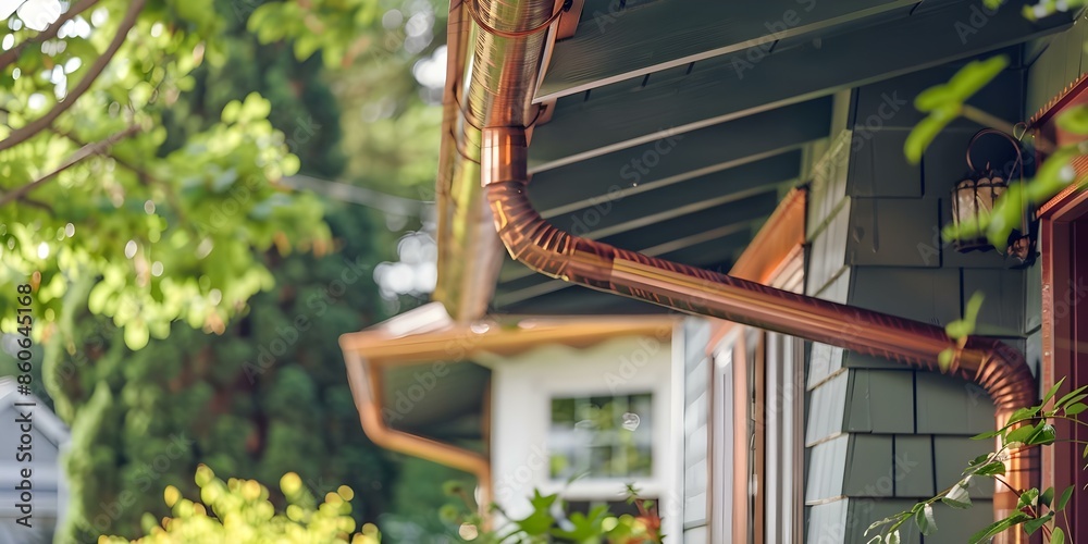 Shinglestyle architecture with copper gutters and trim details. Concept ...