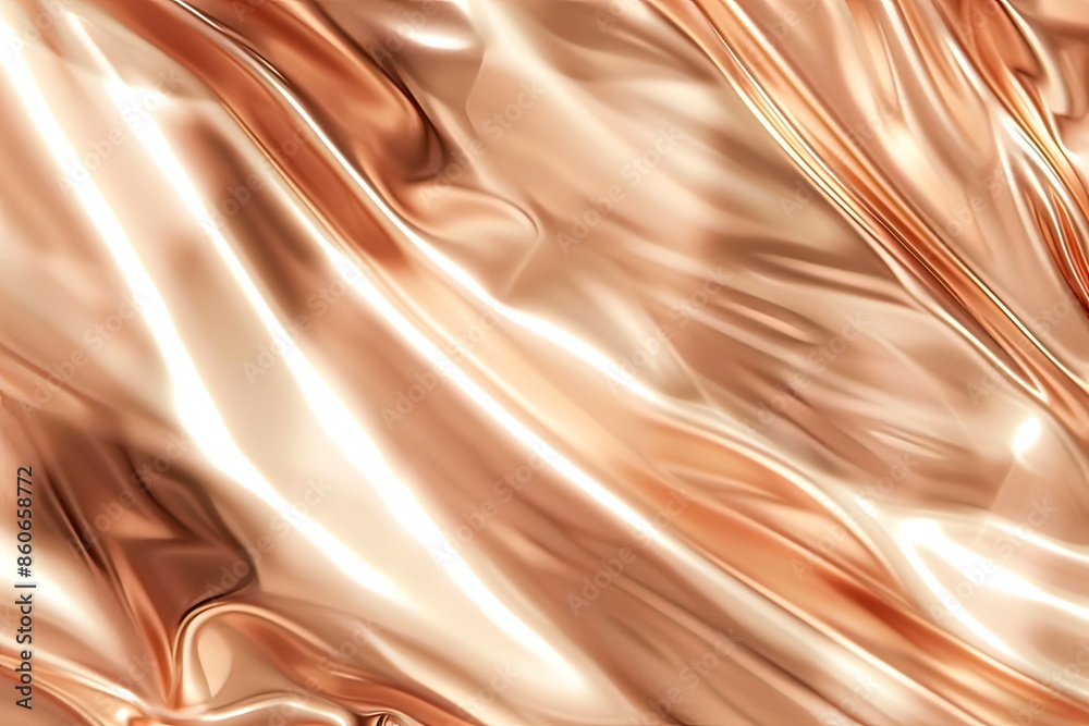 Abstract Rose Gold Metal Texture Background. Shiny and Smooth Surface ...