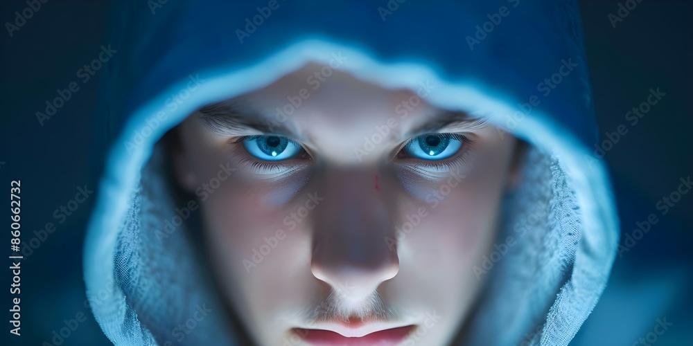 Visual depiction of online predator threat to internet users focusing ...