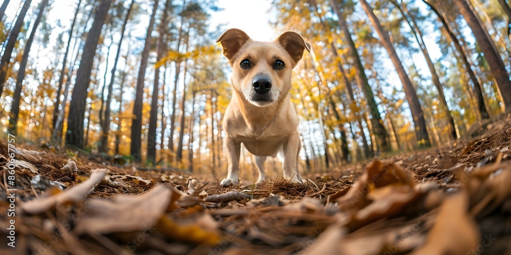Dog tracking in fisheye perspective. Concept Pet Photography, Fisheye ...