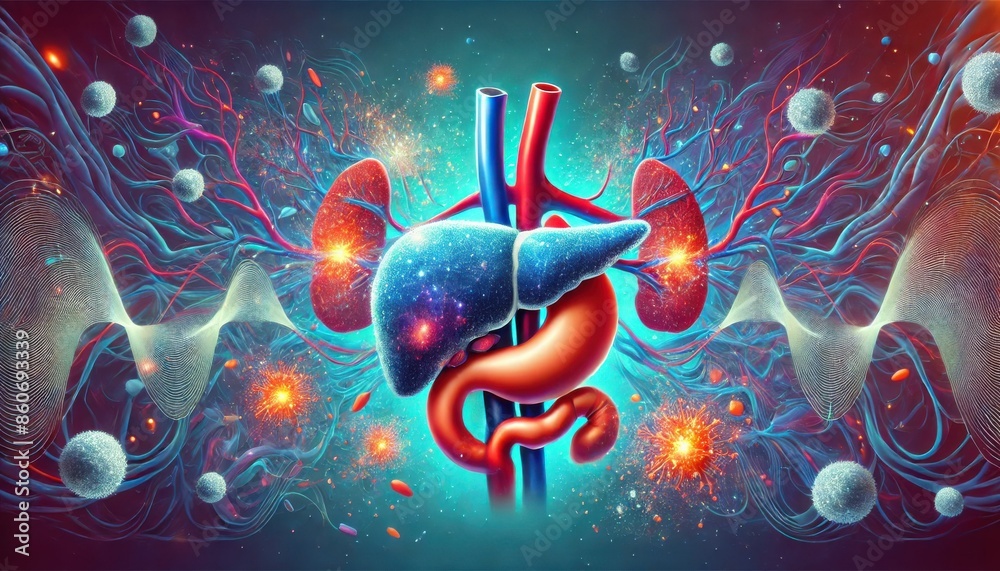 Stunning Digital Landscape Depicting Human Internal Organs in Vivid ...