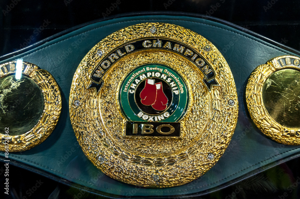 Ukraine. Boxing IBO championship belt. International Boxing ...
