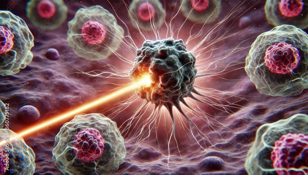 Advanced Cancer Treatment: Laser Therapy Targeting Cancer Cells Among ...