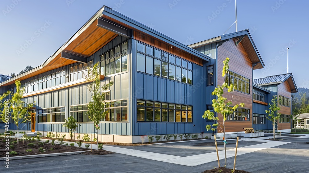 innovative design for a sustainable school building using James Hardie ...