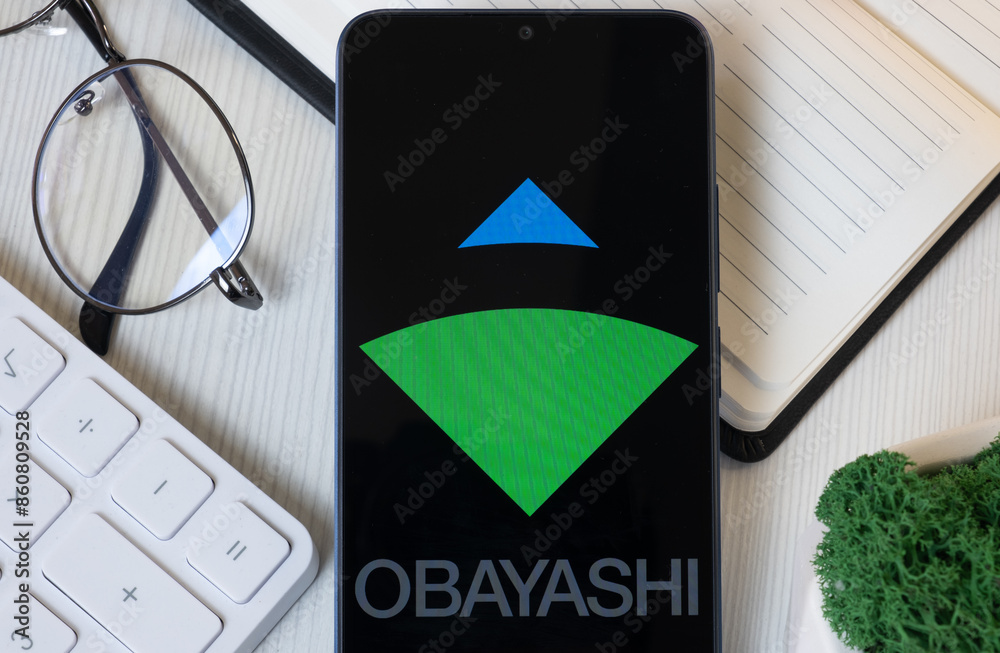 New York, USA - 11 June 2024: Obayashi Logo on Phone Screen, Company ...