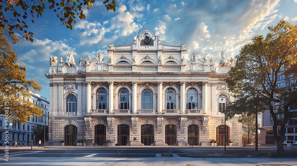 grand off-white opera house, its fa? section ade a masterpiece of ...