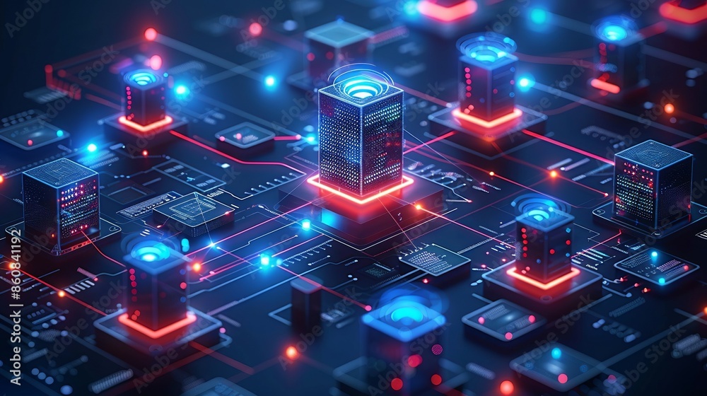 Illustrate the evolution of wireless communication with dynamic visuals ...