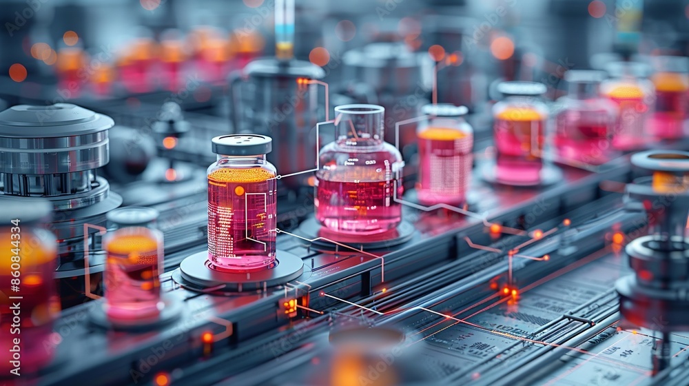 Showcase drug discovery processes with diagrams illustrating drug ...
