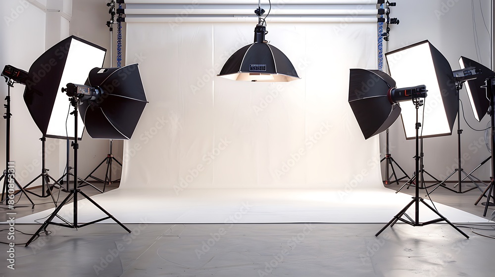 sleek off-white photography studio focusing on portrait and fashion ...