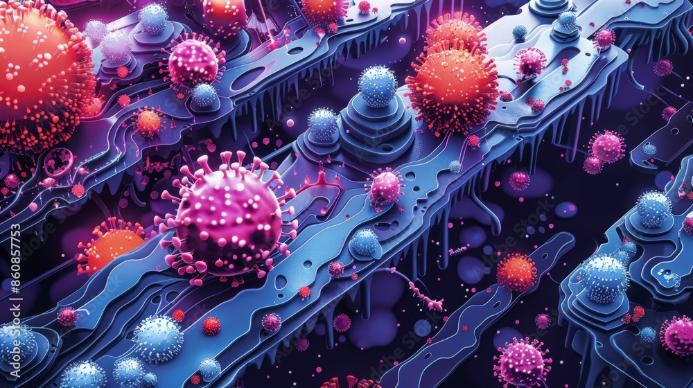 the process of human immune system aging, showing thymic involution ...