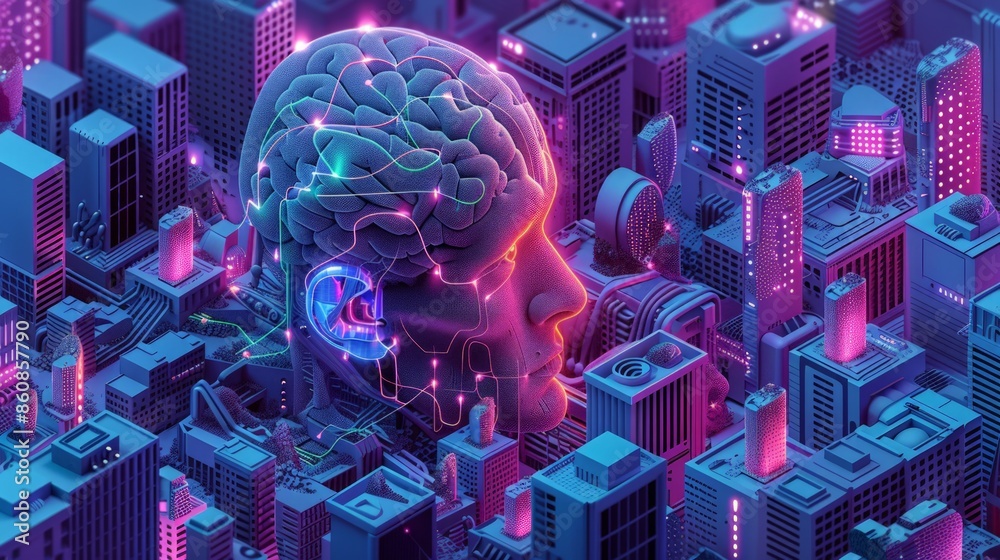 the process of human auditory system, showing sound wave transmission ...