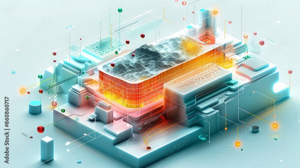the process of chemical deposition by sputtering, showing target ...