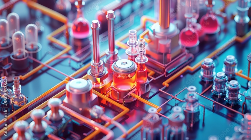 the process of chemical synthesis using palladium-catalyzed coupling ...