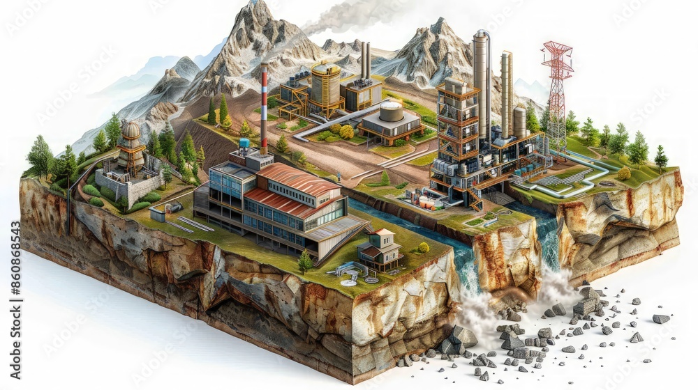 the process of earthquake engineering, showing building design, seismic ...