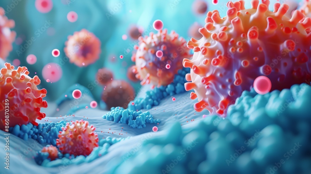 ภาพประกอบสต็อก the process of human immune response, showing antigen ...