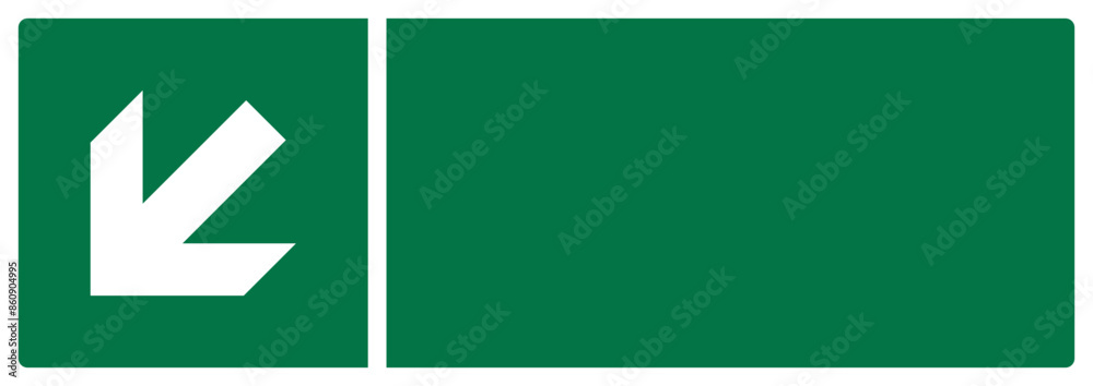 iso emergency and first aid safety signs evacuation route your custom ...