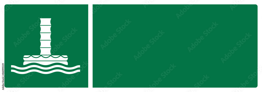 iso emergency and first aid safety signs marine evacuation chute your ...