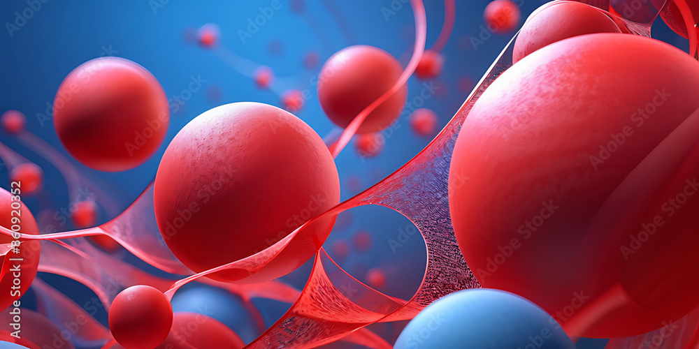 Blood cell red 3d background vein flow platelet wave cancer medicine ...
