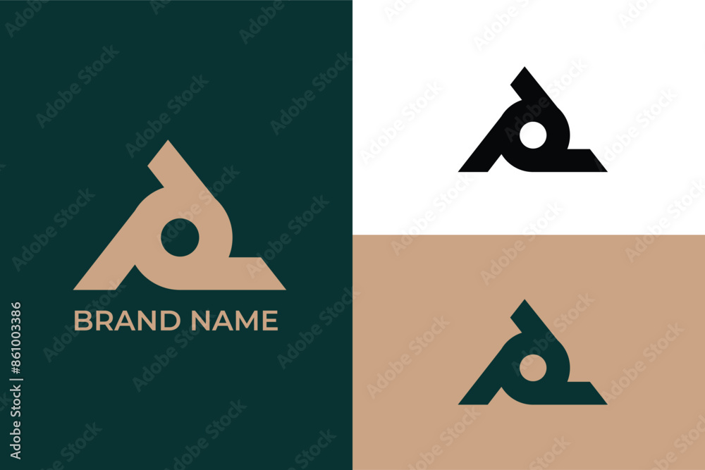 letter A abstract water wind turbine logo, blower fan and snowflake ...