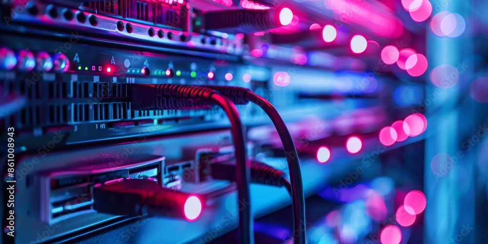 wallpaper server room data center cable LAN UTP, RJ45, cable optic ...