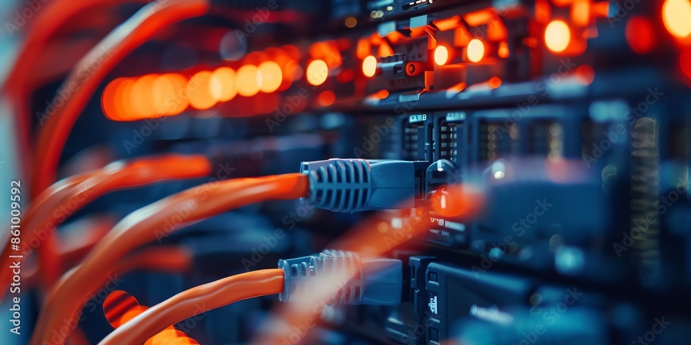 wallpaper server room data center cable LAN UTP, RJ45, cable optic ...