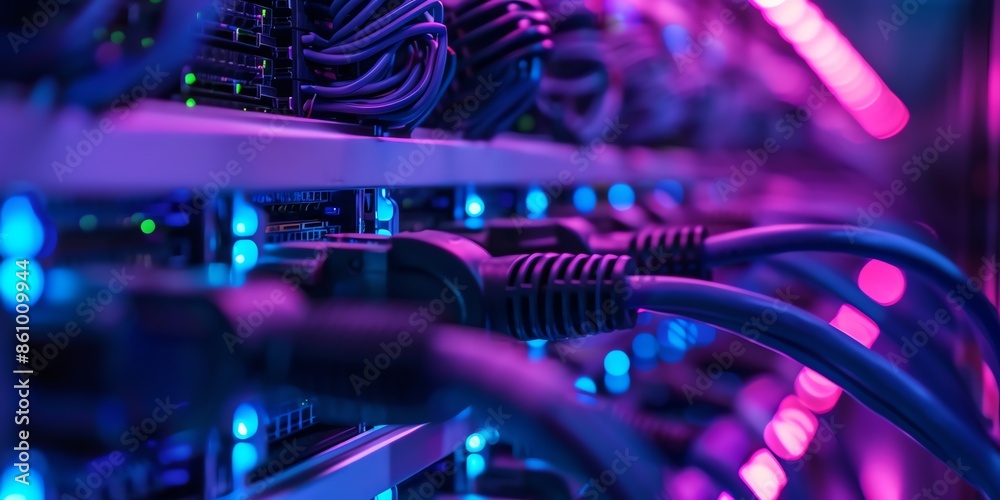 wallpaper server room data center cable LAN UTP, RJ45, cable optic ...