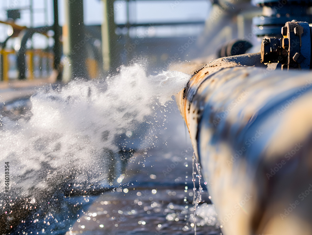The Symbolism of a Rusty Pipe Leaking Contaminated Water Environmental ...