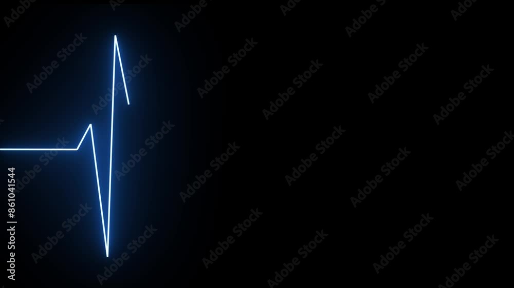 Heart beat one line.Heartbeat line, Pulse trace, ECG or EKG Cardio ...