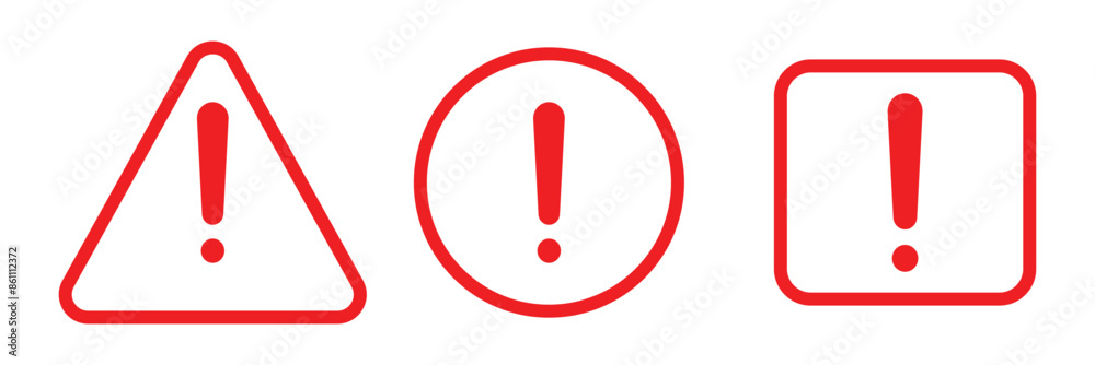 Universal Warning Triangle. Sign for General Hazards and Dangers. Alert ...