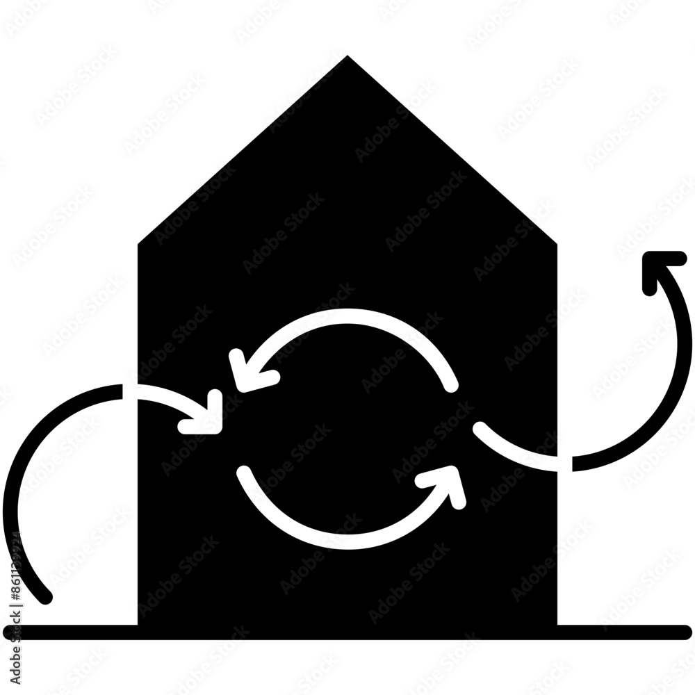 Ventilation Icon. Air Fan Ventilator Pictogram Graphic Illustration ...