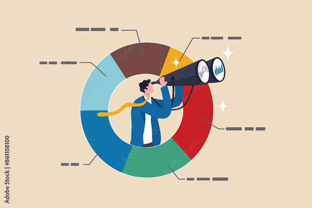 Marketing Strategy Data Analysis Chart And Graph Financial Forecast Or Stock Market Diagram