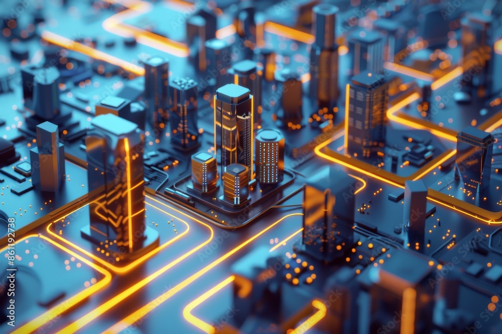 Mega city in the future; urban design concepts and futuristic ...