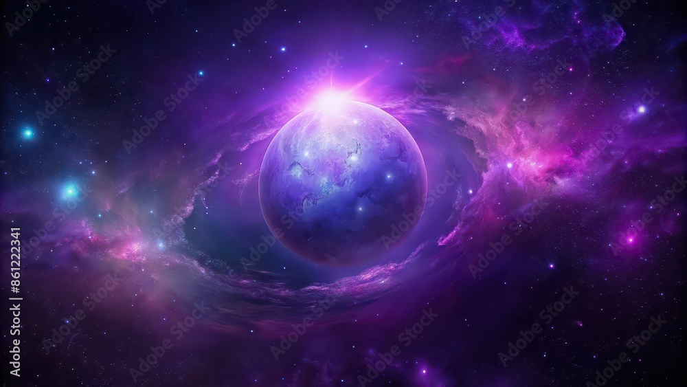 Purple starry cosmic galaxy in the space and universe , Space, Galaxy ...