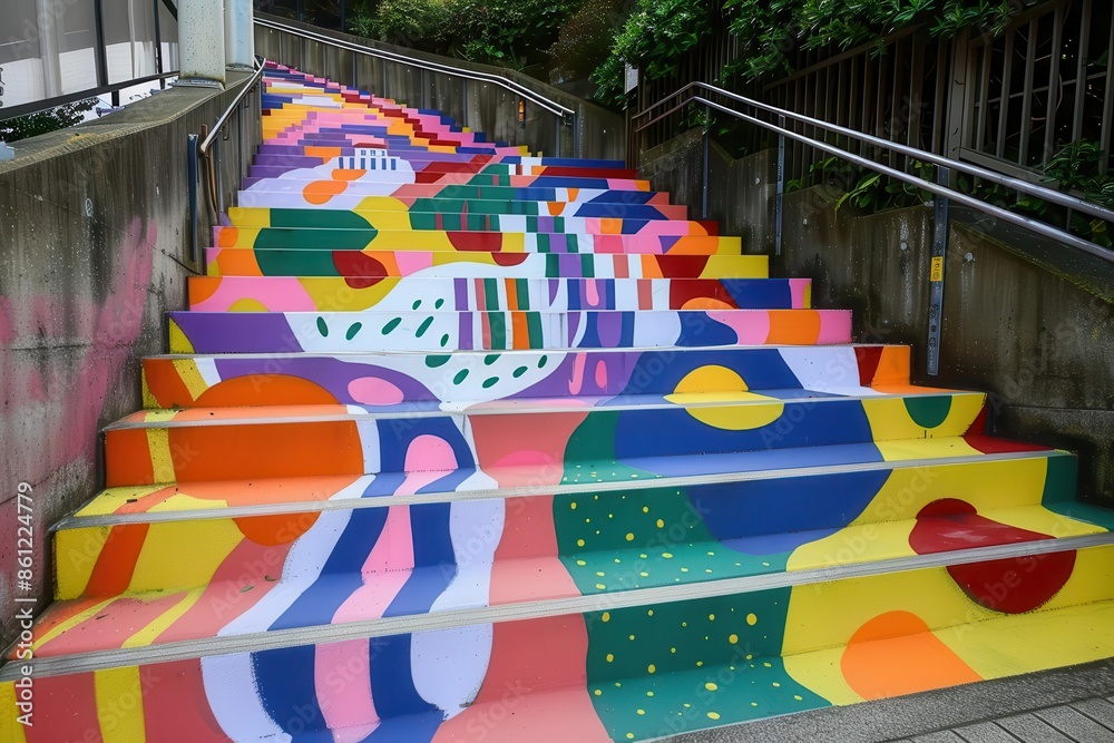 urban wayfinding signage reimagined as vibrant street art guiding ...