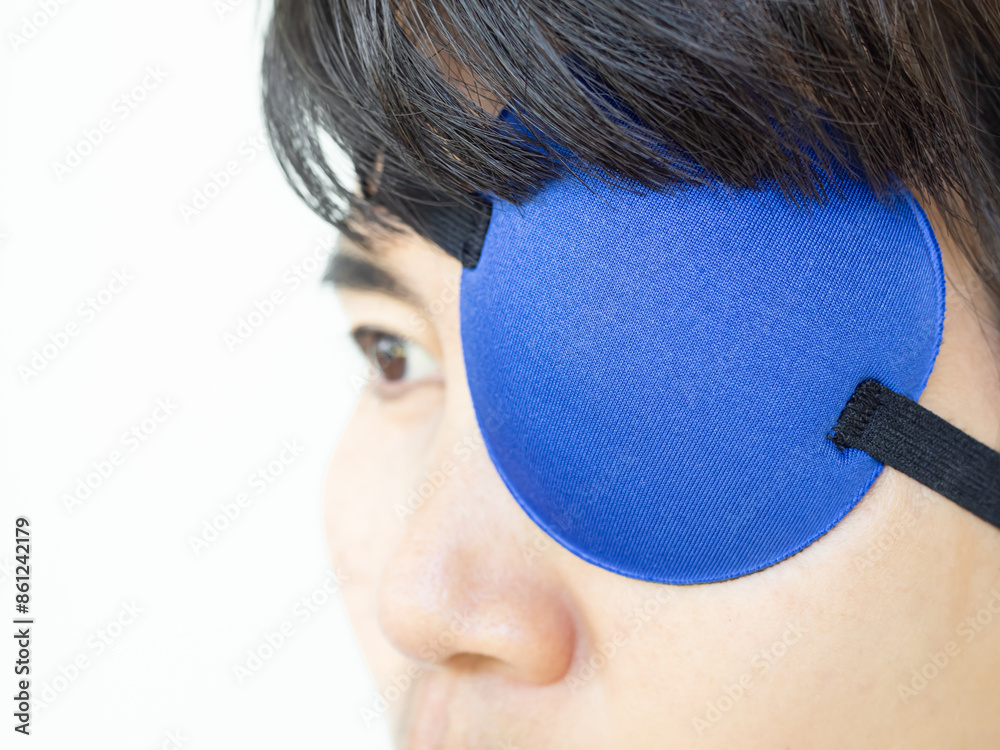 Woman Eye patch Pterygium Surgery Eye Medical Health Protection Wind ...