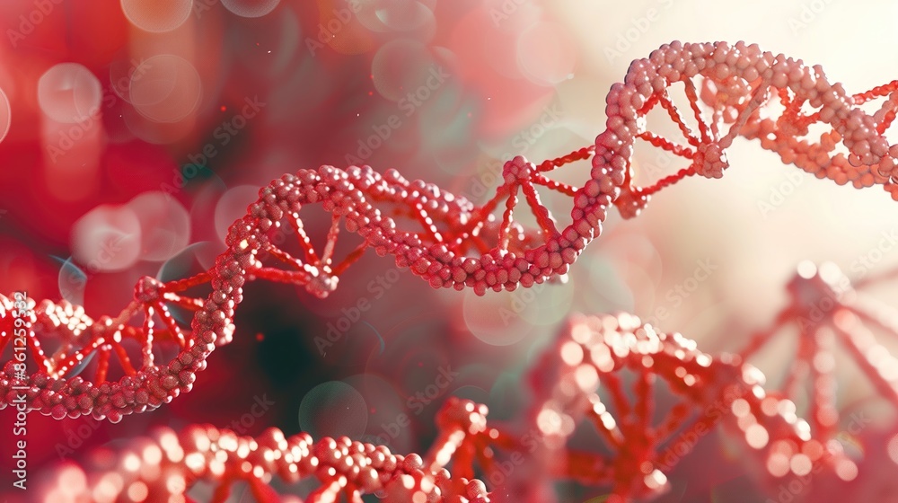 Structure Of A Dna Double Helix Highlighting The Sequence Of Nucleotides And The Fundamental