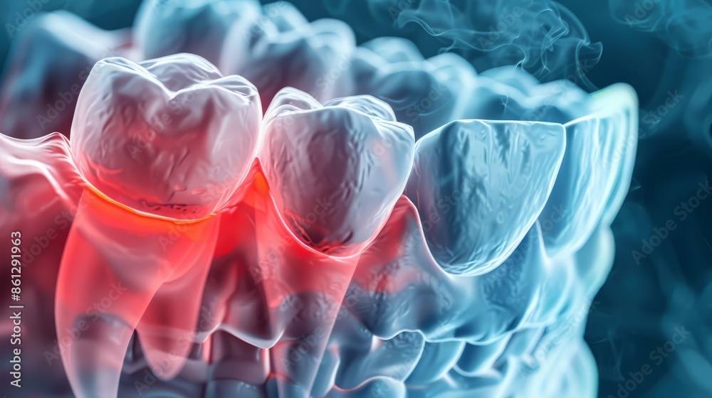 Periodontitis also called gum disease. A serious gum infection that ...
