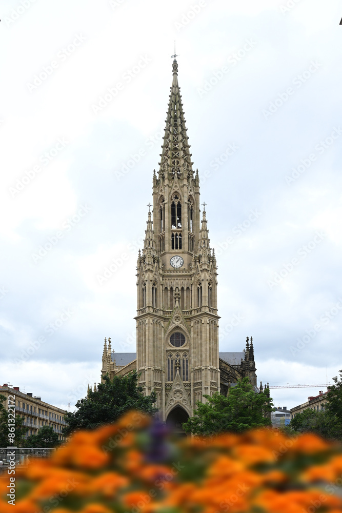 San Sebastian -Donastia, Guipuzcoa, Spain - 06 22 2024: Cathedrale El ...