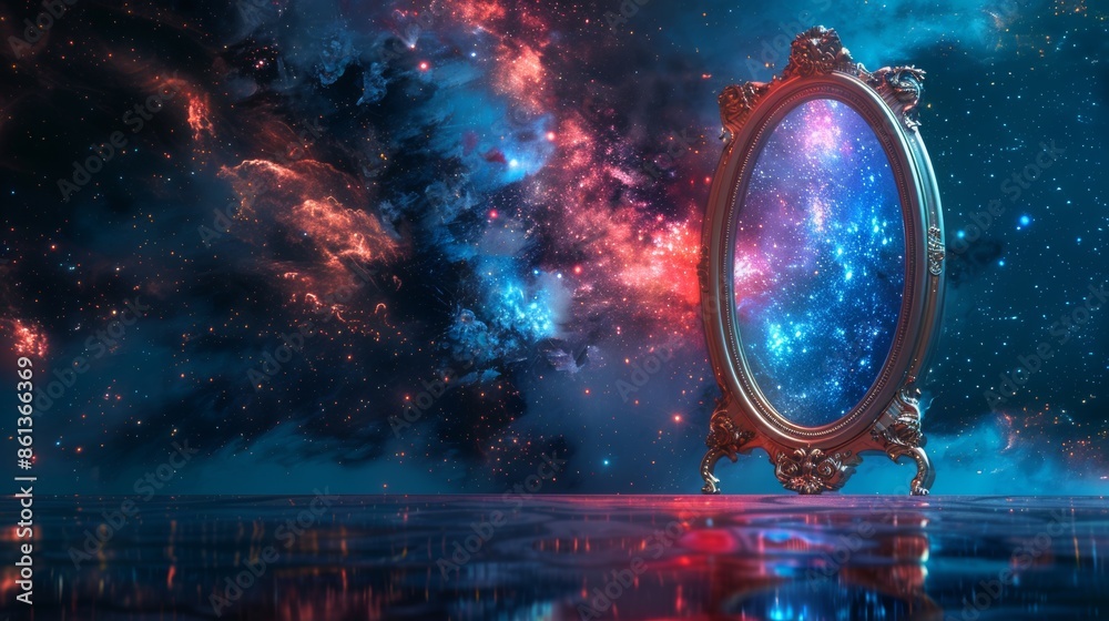 An enchanting, mystical dark fantasy landscape with dark forest, magic ...